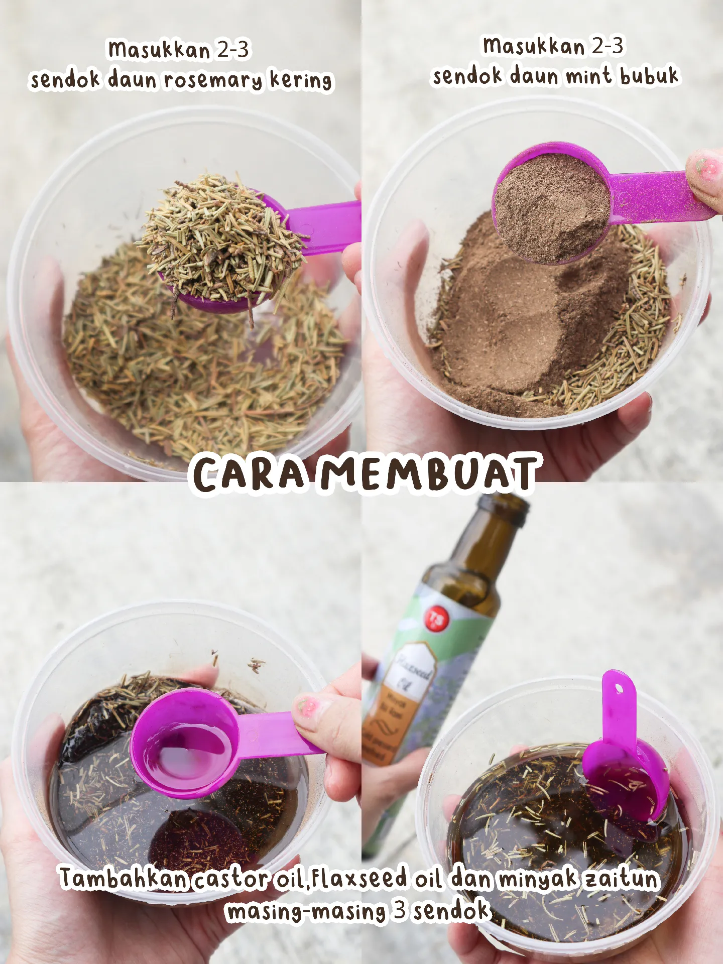 Rosemary Hair Oil Recipe Untuk Menebalkan Rambut | Galeri diposting ...