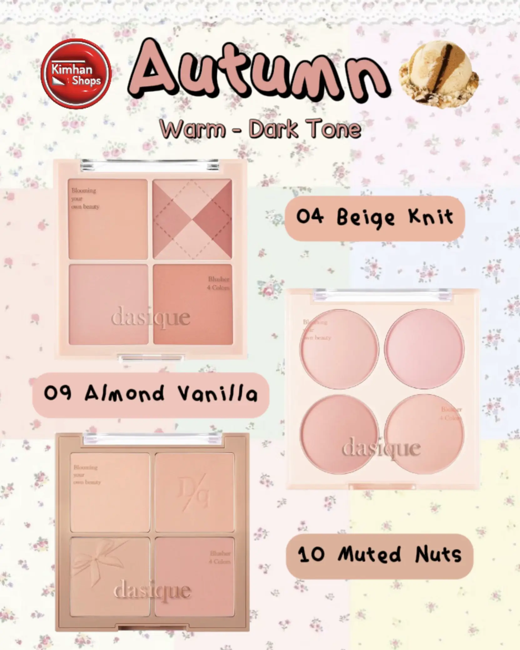 K : บลัช Dasique🩷🩵 | แกลเลอรีที่โพสต์โดย Kimhanshops | Lemon8