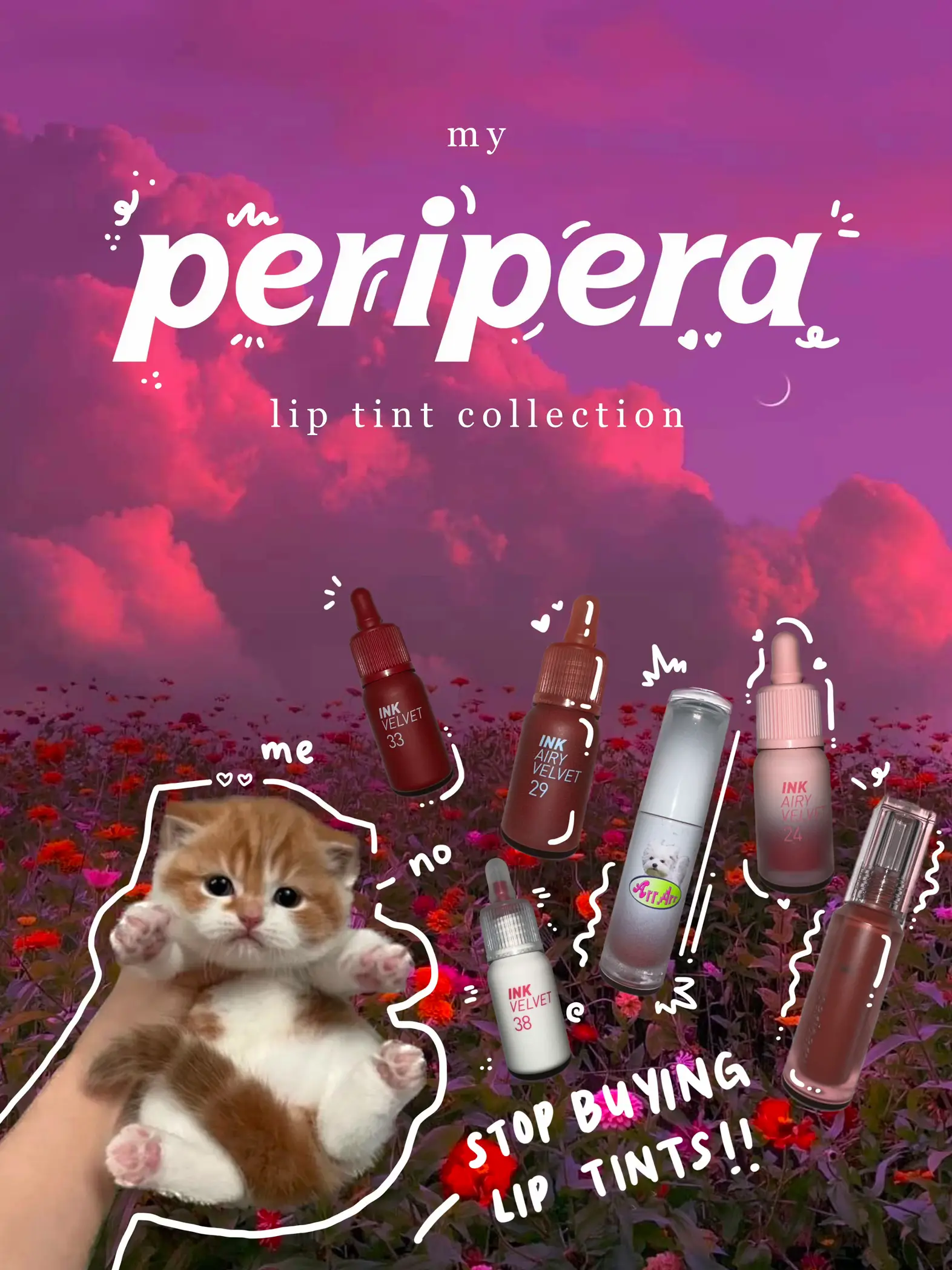 my peripera lippie collection ୭ 🧷 ˚. ᵎᵎ 🎀 | Gallery posted by pingu ೀ⋆ ...