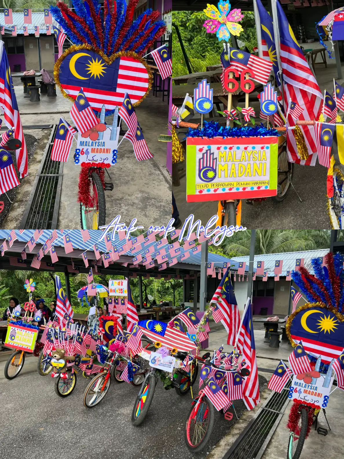 MERDEKA basikal berhias🌺 | Galeri disiarkan oleh mekka | Lemon8