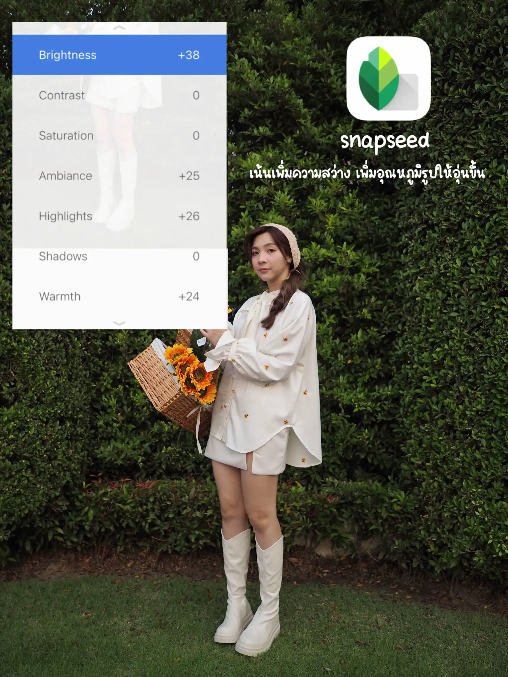 How to แต่งรูปโทนอุ่น เปลี่ยนวันครึ้มๆให้สดใส☀️ | แกลเลอรีที่โพสต์โดย Vg.good | Lemon8