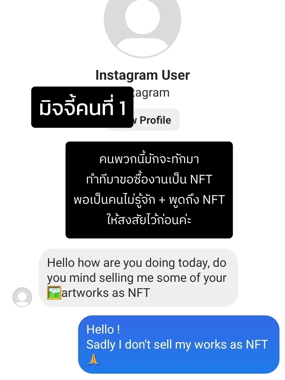 🚨 เตือนภัยนักวาด !! ⚠️ กลโกงล่อซื้อ NFT ใน IG | แกลเลอรีที่โพสต์โดย GINKGO | Lemon8