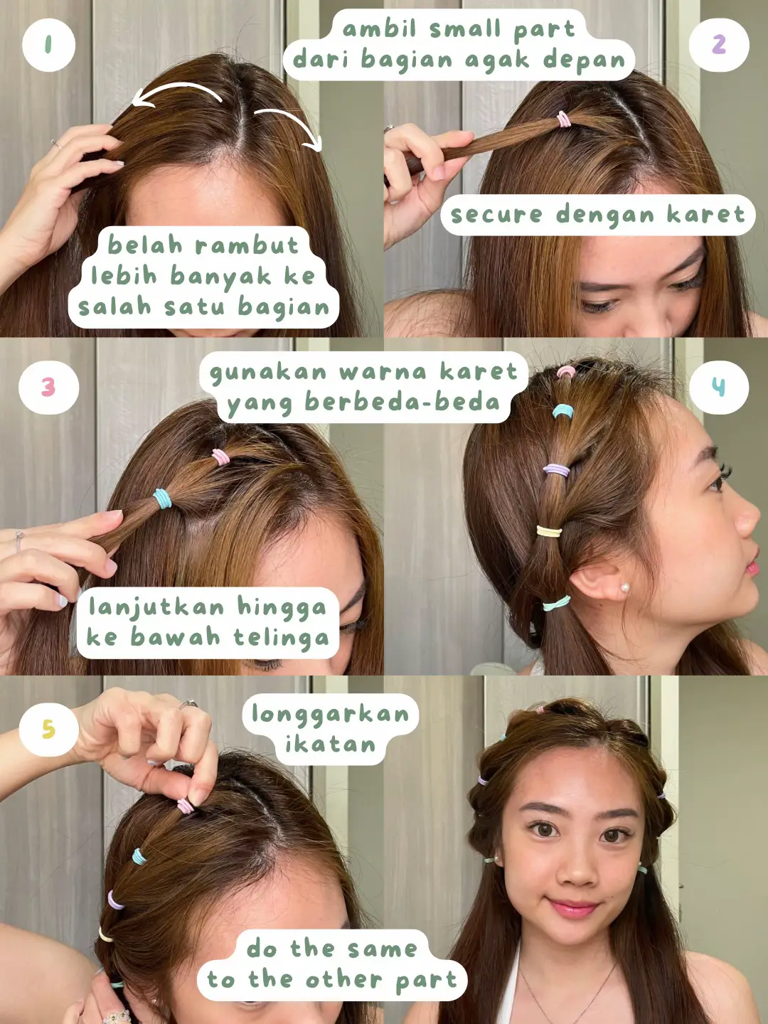 hairstyle yang bikin kalian terlihat colorful! 😍 | Galeri diposting ...