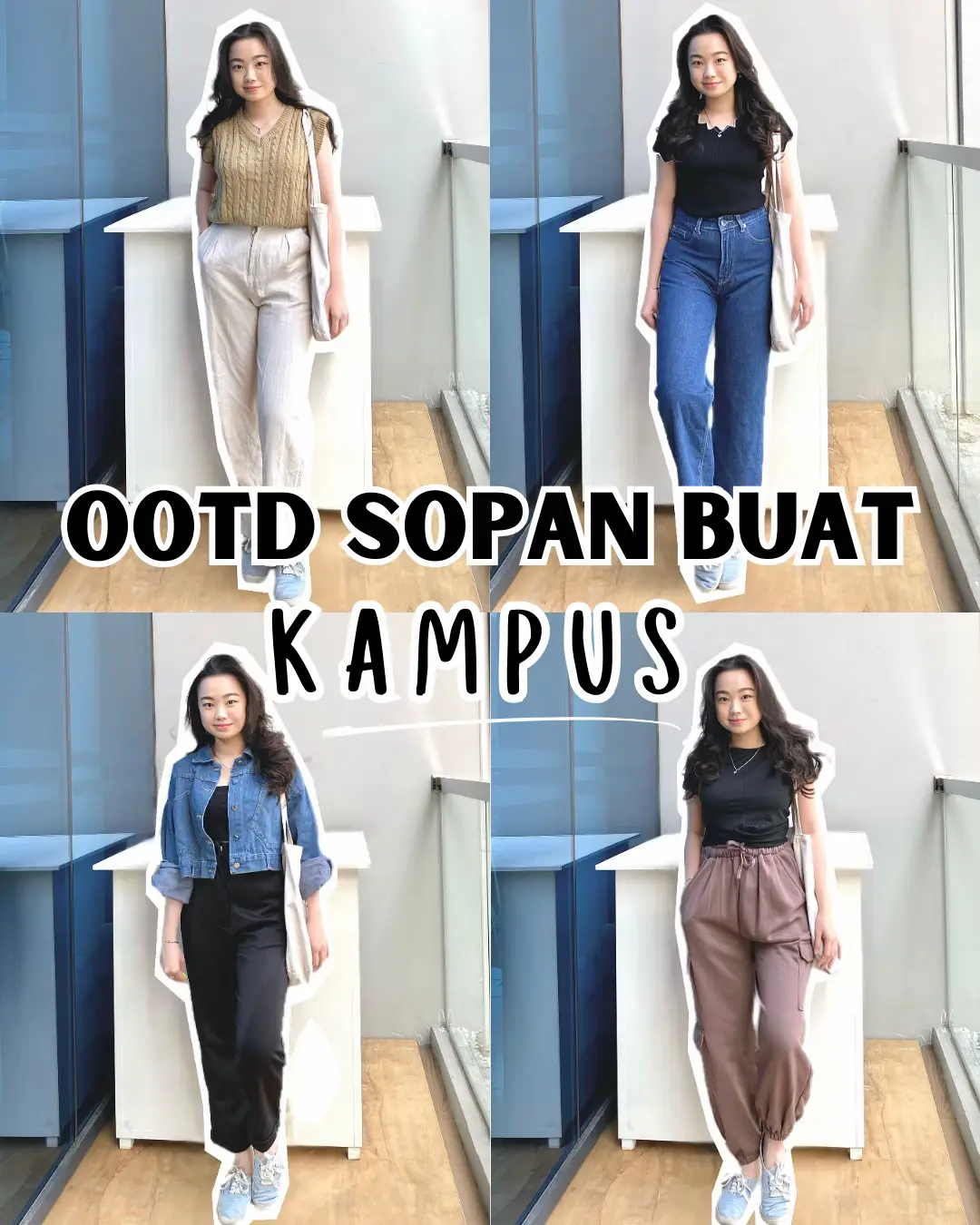 OOTD Sopan buat Kampus 🎓 | Galeri diposting oleh Outfit Ideas | Lemon8
