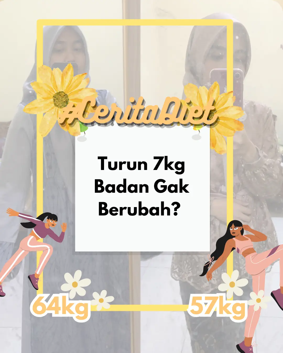 Turun 7kg tapi badan gak berubah? | Galeri diposting oleh adlinazet | Lemon8