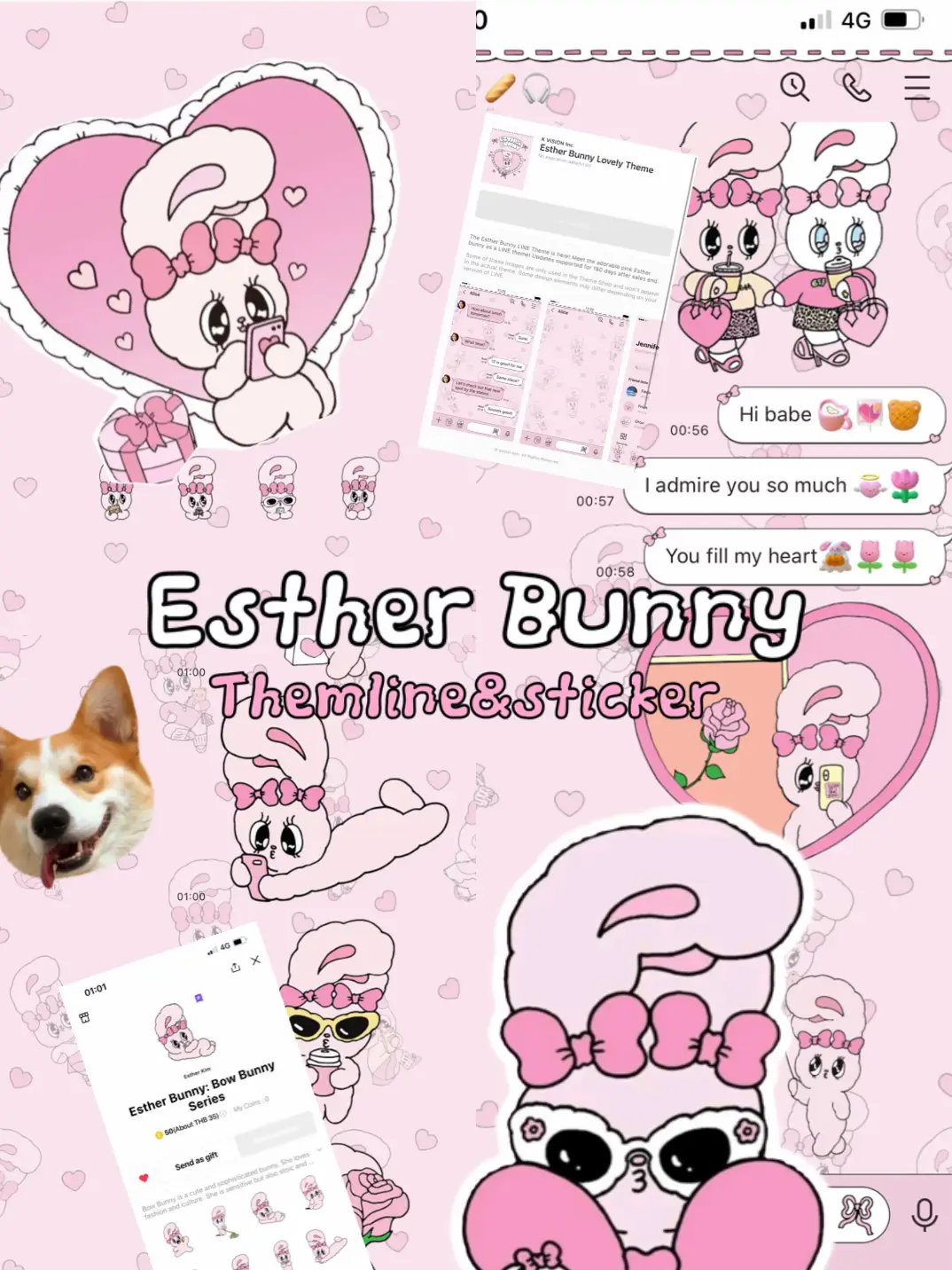 ป้ายยาธีมไลน์/สติ๊กเกอร์ไลน์ Esther bunny💖 | แกลเลอรีที่โพสต์โดย Mumi ...