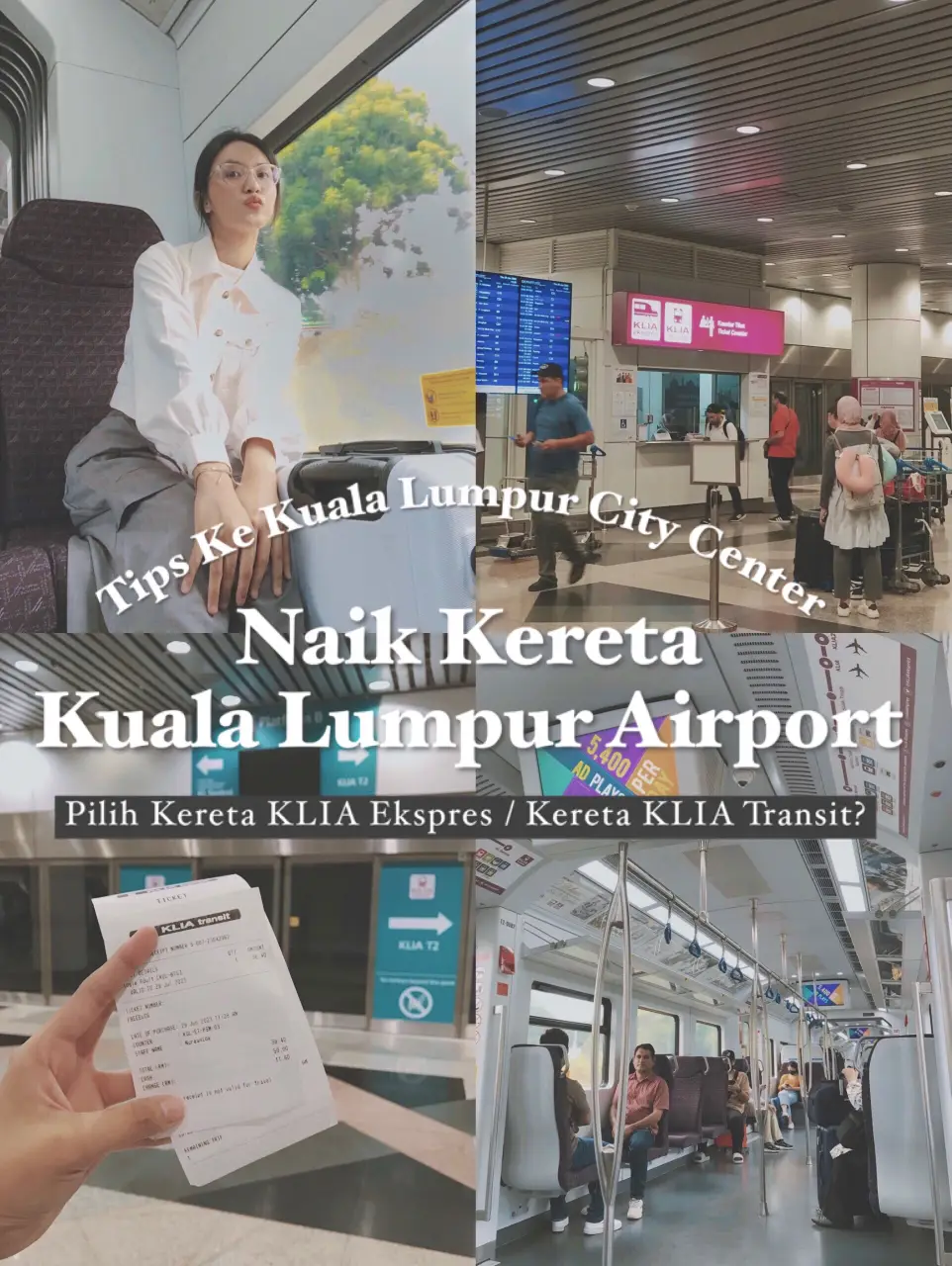 Pilihan Kereta Bandara Kuala Lumpur ke KL Sentral | Galeri diposting oleh Mutiaradewi | Lemon8