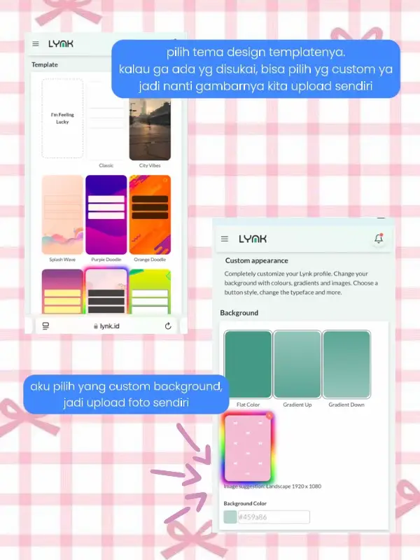 TUTORIAL design halaman depan lynk | Galeri diposting oleh memolika🌸 ...