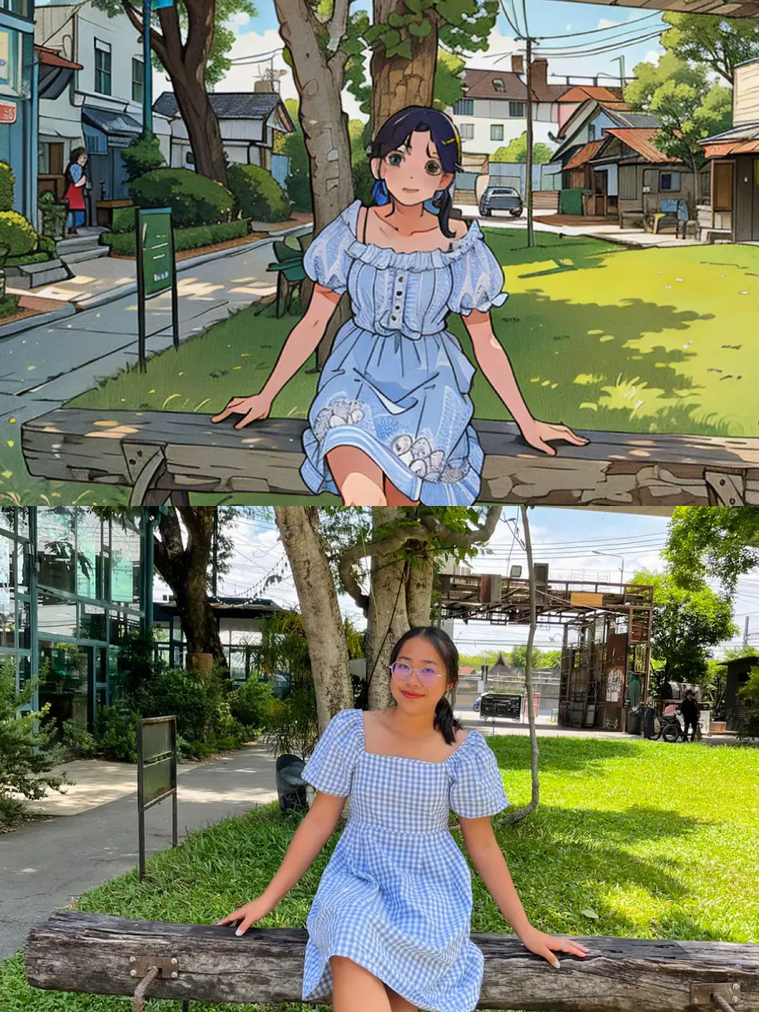 เปลี่ยนรูปถ่าย ให้เป็นอนิเมะ🥰 | แกลเลอรีที่โพสต์โดย Tonnam.m | Lemon8