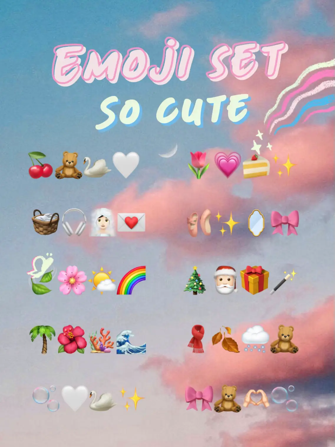 🌷💫แจกเซ็ตอิโมจิน่ารักๆ 🧸 | แกลเลอรีที่โพสต์โดย Fernus Diary | Lemon8