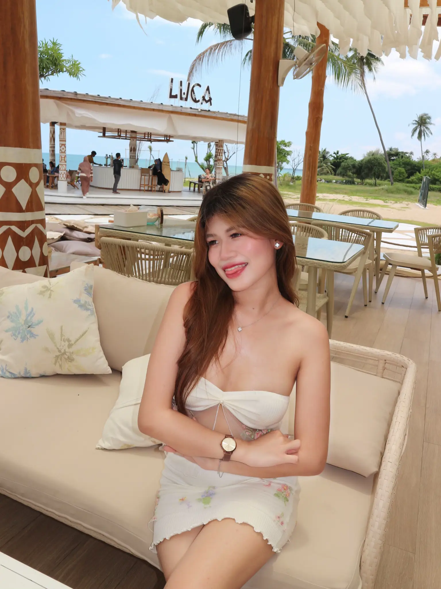 ไอเดียแต่งตัวถ่ายรูปคาเฟ่ทะเลep.1 | แกลเลอรีที่โพสต์โดย Bai fern | Lemon8