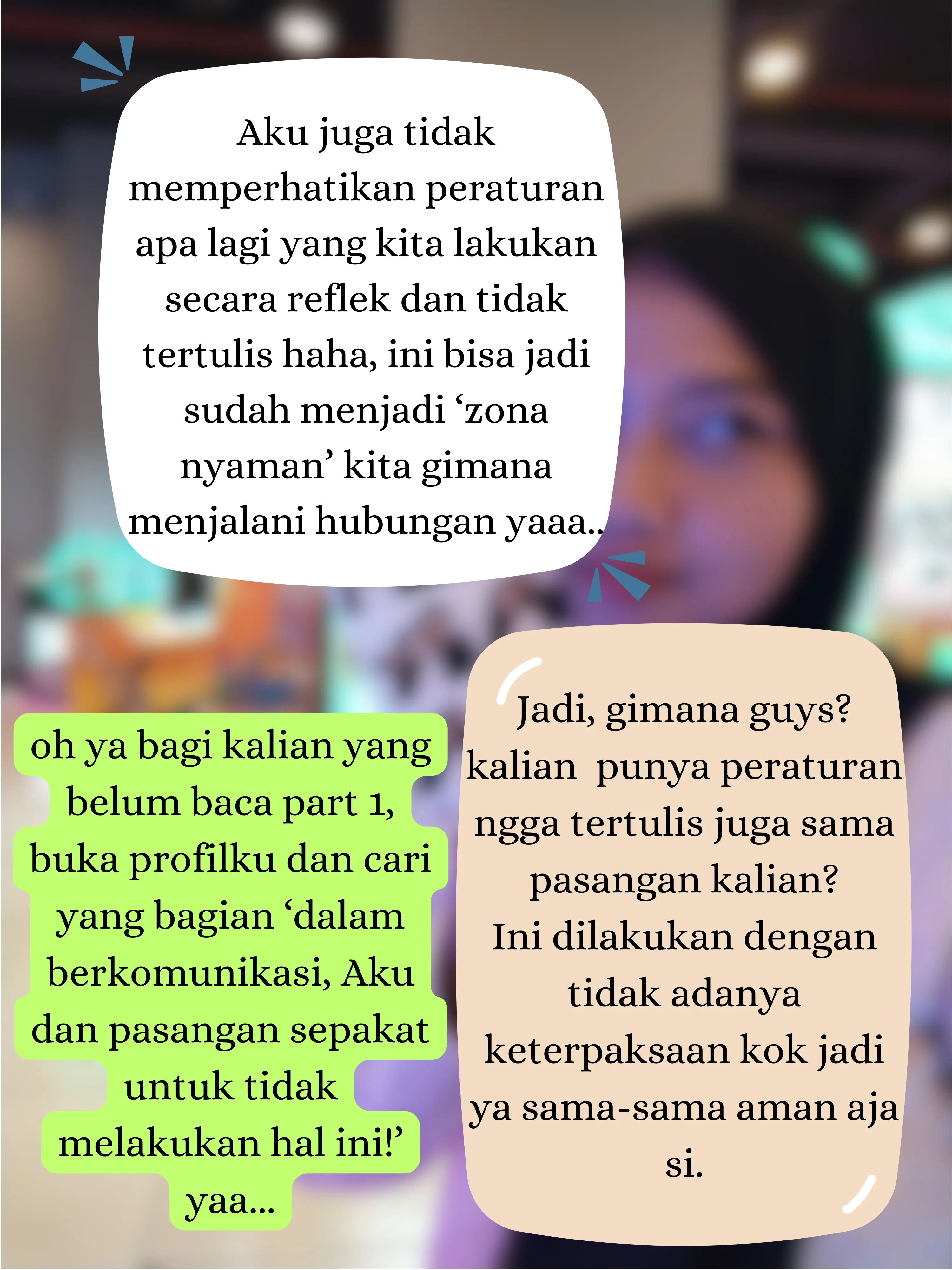 Peraturan tidak tertulis, aku dan pasangan PART 2😆 | Galeri diposting oleh 𝒟𝒾𝓉𝒶 𝒜𝓎𝓊 | Lemon8