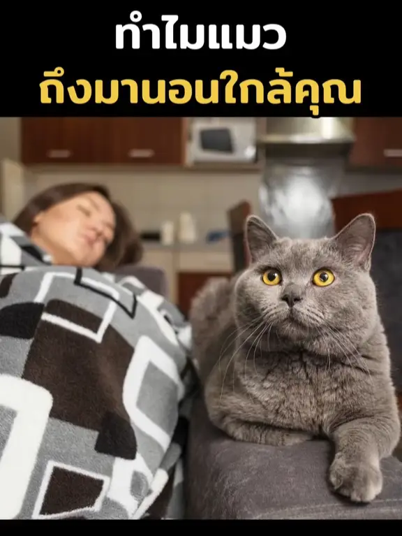ทำไมแมวถึงมานอนกับคุณ ? 😻 | วิดีโอที่เผยแพร่โดย Pets Factor | Lemon8