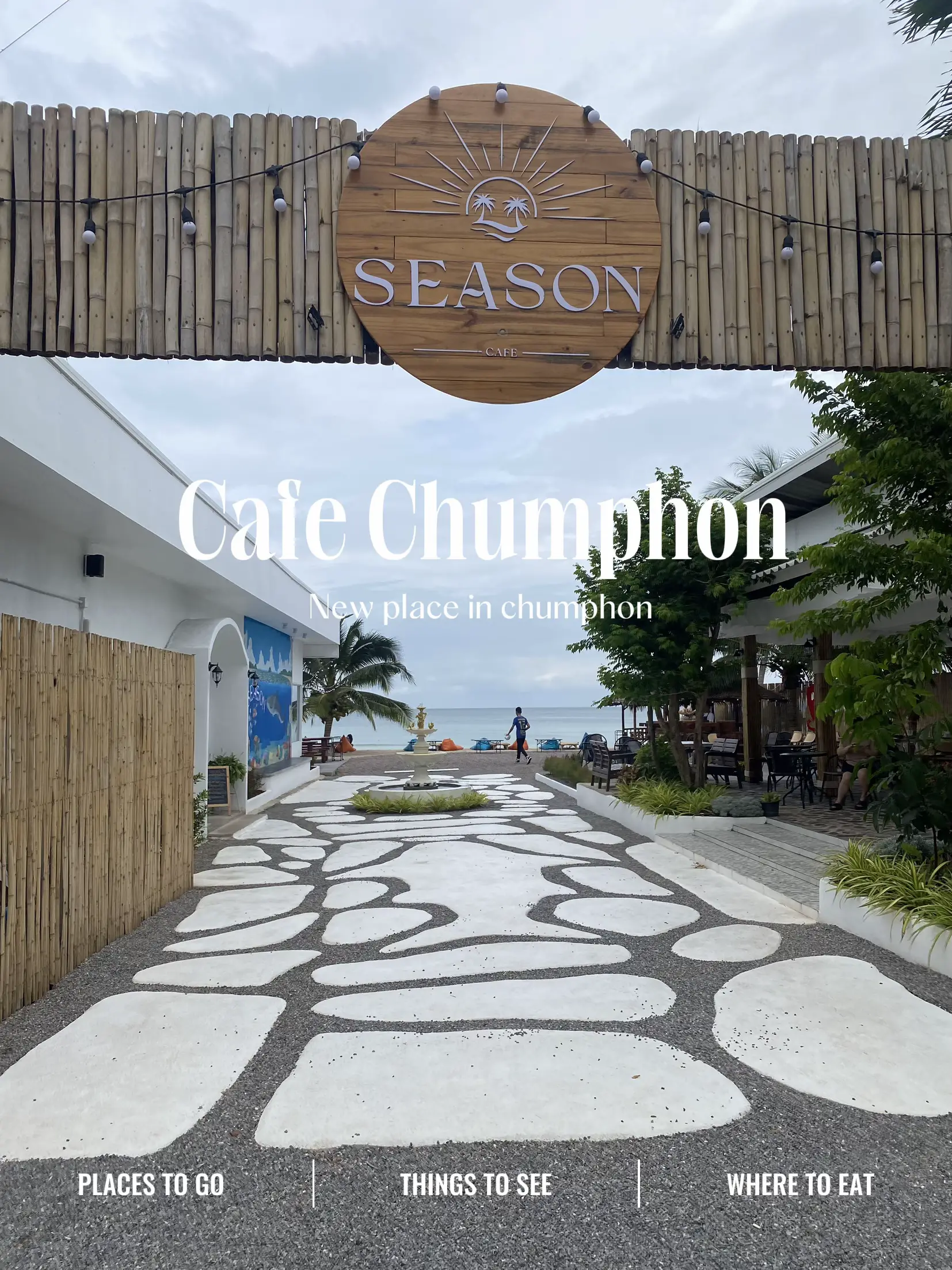 Season Cafe Chumphon 🌊 คาเฟ่ริมทะเล บรรยากาศดีเว่อ 💖 | แกลเลอรีที่โพสต์โดย Tangmo_TM | Lemon8