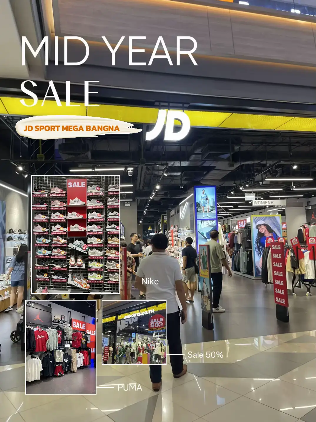 JD SPORT MIDYEAR SALE 2024🍋 | แกลเลอรีที่โพสต์โดย Fernny | Lemon8