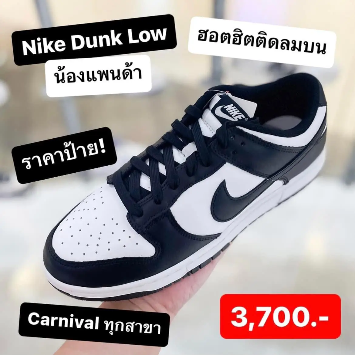 🐼Nike Dunk Low Panda Price Badge Review at Carnival🤍🖤 | Gallery posted ...