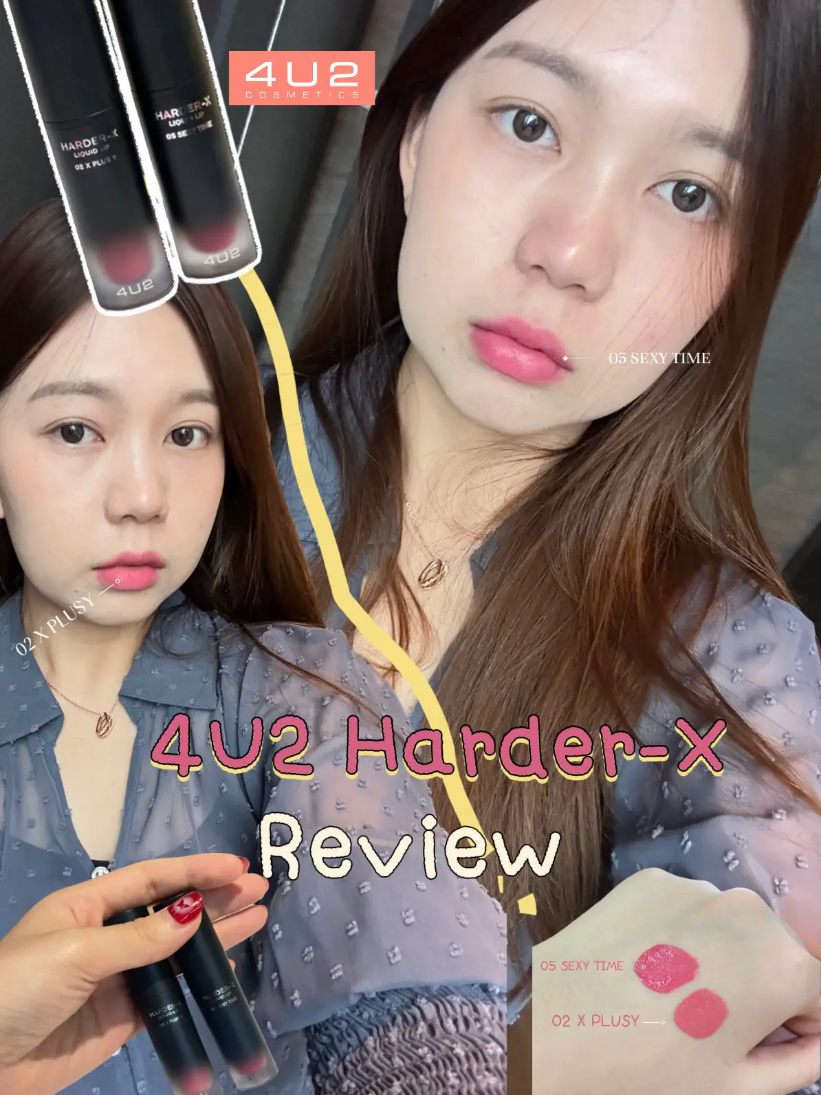รีวิว ลิปตัวใหม่! “4U2 Harder-X” 💄 | แกลเลอรีที่โพสต์โดย Chomp. ౨ৎ | Lemon8
