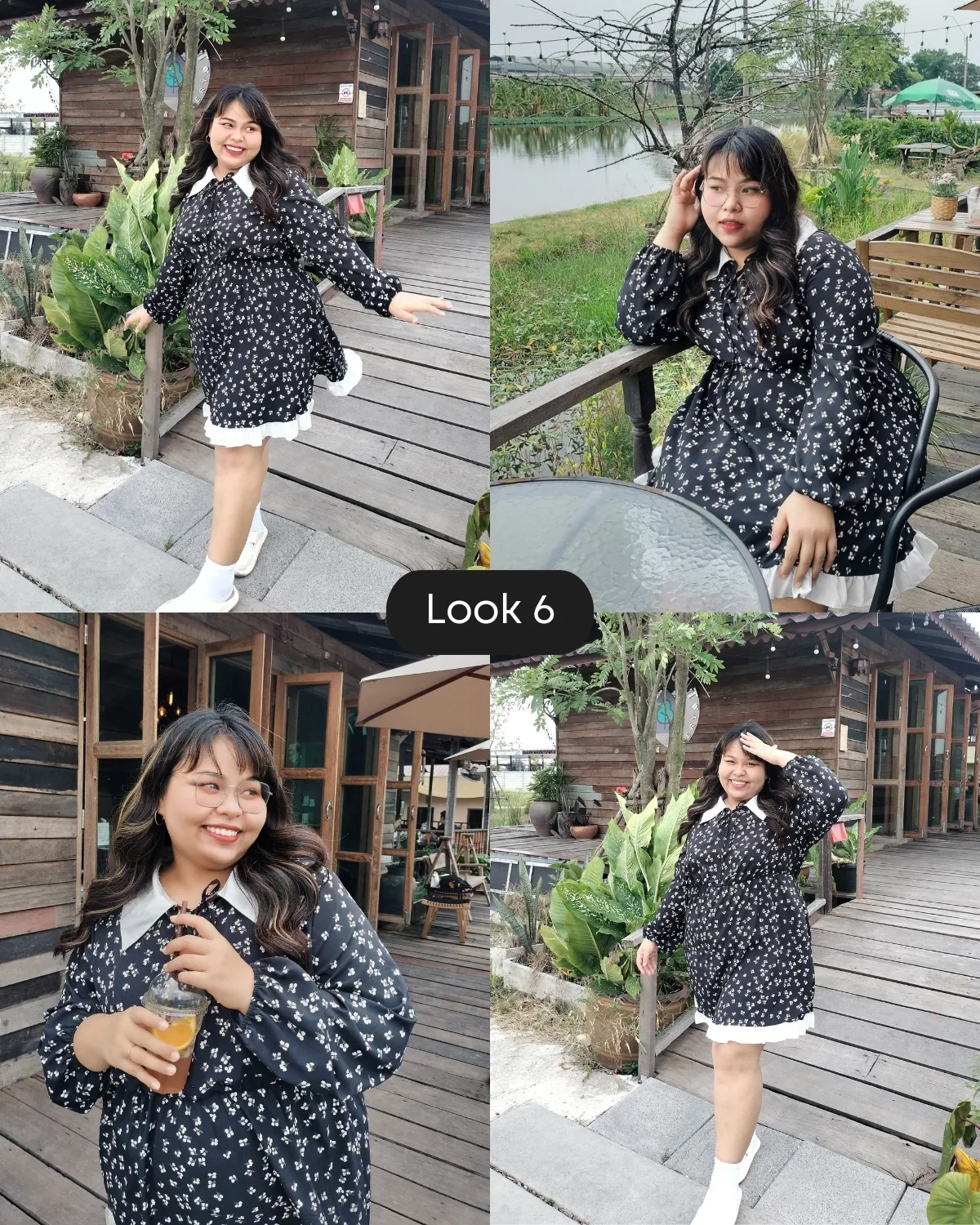 OUTFIT black & white สาวพลัสไซส์ | แกลเลอรีที่โพสต์โดย PB girl | Lemon8