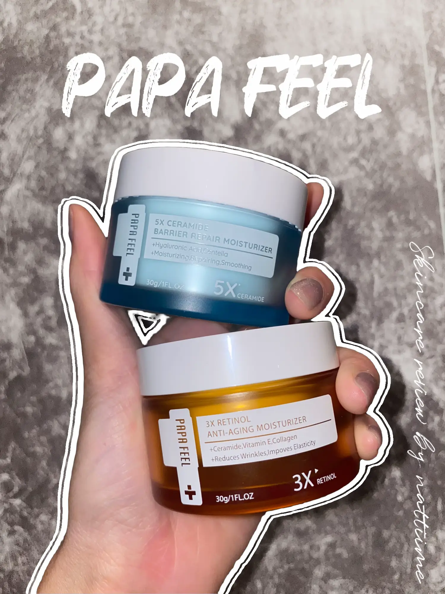 PAPA FEEL x5 Ceramide & x3 Retinol | แกลเลอรีที่โพสต์โดย Nattiime🦋 | Lemon8