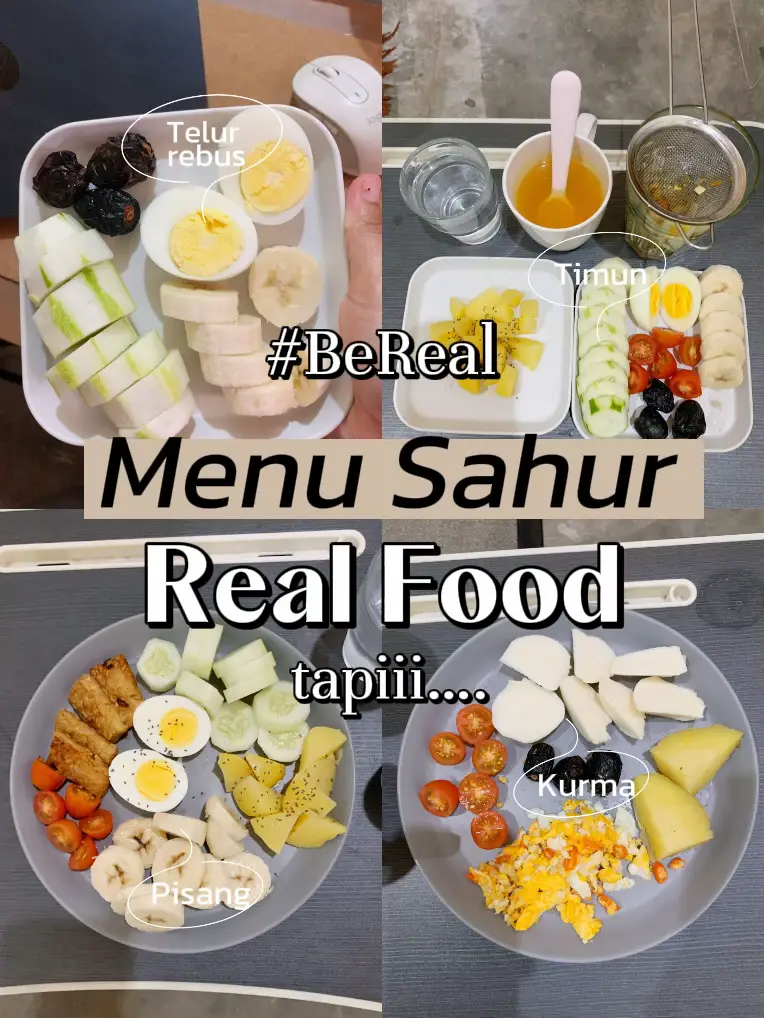 Menu Sahur Real Food, Tapi…🫢 | Galeri diposting oleh Icha | Lemon8