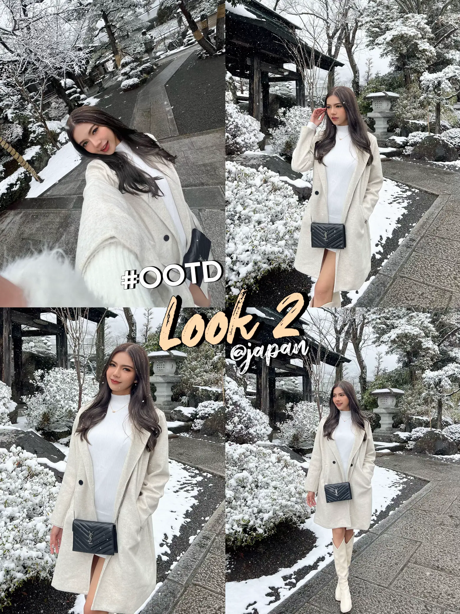 8 look in japan 2024 (winter)🇯🇵⛄️🛫 | แกลเลอรีที่โพสต์โดย F˳ ༘* | Lemon8