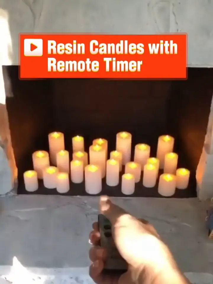 RESIN CANDLES WITH REMOTE TIMER | Video published by SimpleStore | Lemon8