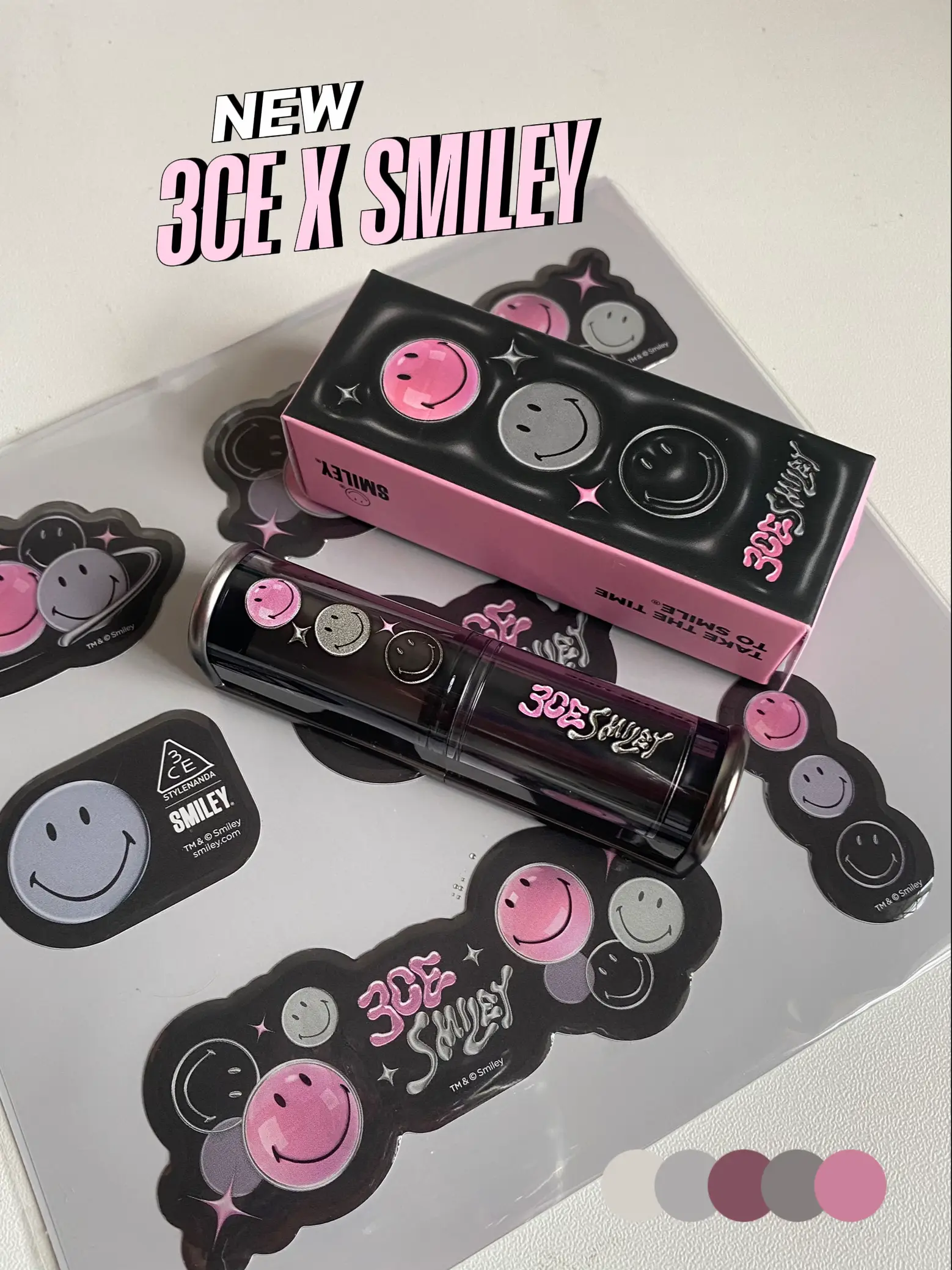 คอลใหม่ 3CE X SMILEY😊💖 เกินต้านมาก”! | แกลเลอรีที่โพสต์โดย Maybelcute🎀🐰 | Lemon8