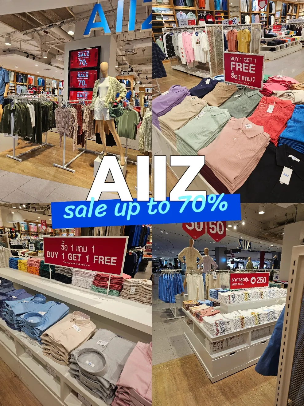 AIIZ sale up to 70% | แกลเลอรีที่โพสต์โดย Araya D | Lemon8