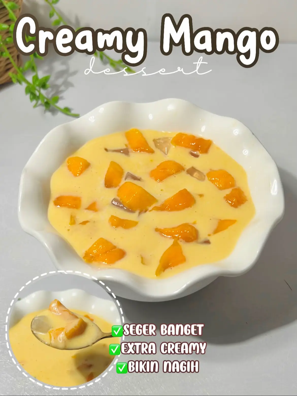 🍨Resep Creamy Mango Dessert🍨 | Video dipublikasikan oleh Tiantika ...