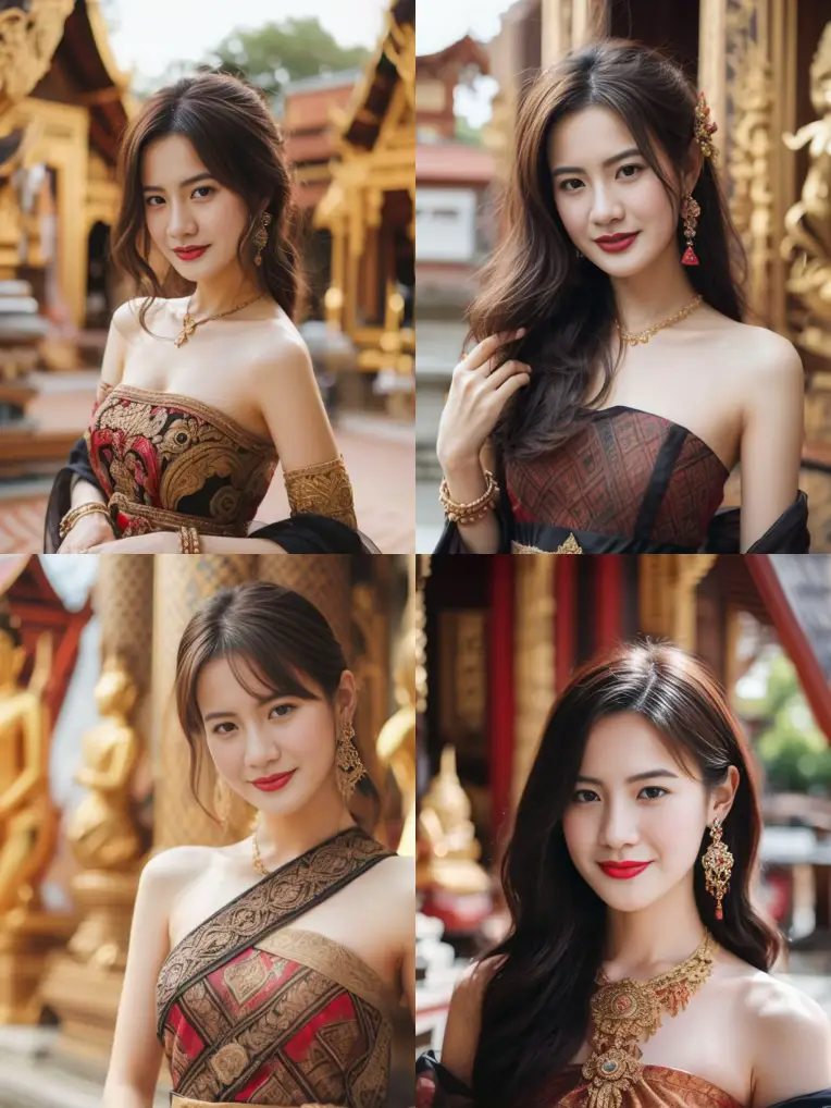 รวม 4 ชุดไทยสุดหวานฉ่ำ | แกลเลอรีที่โพสต์โดย Mint.Charm🪐 | Lemon8