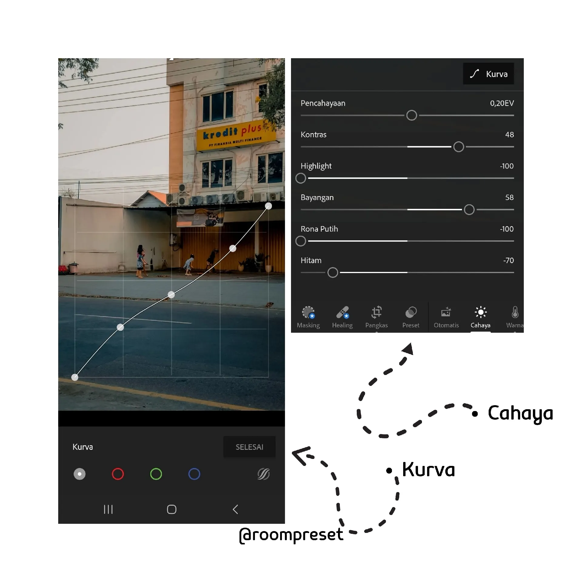 ️ CARA EDIT FOTO MENGGUNAKAN LIGHTROOM ️ | Galeri diposting oleh room preset | Lemon8