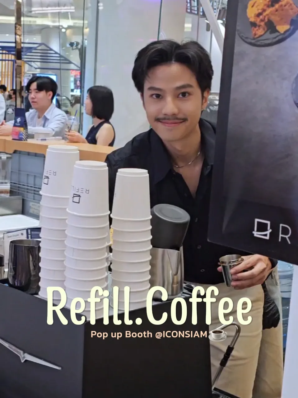 Pop up Booth,あなたのRefill.Coffeeショップ#Banthiti | Check in Hereの投稿動画 | Lemon8