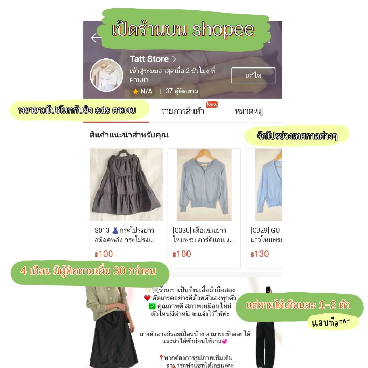 แชร์ประสบการณ์ขายเสื้อผ้ามือ 2 ใน shopee ปัง?🛍 | แกลเลอรีที่โพสต์โดย ...
