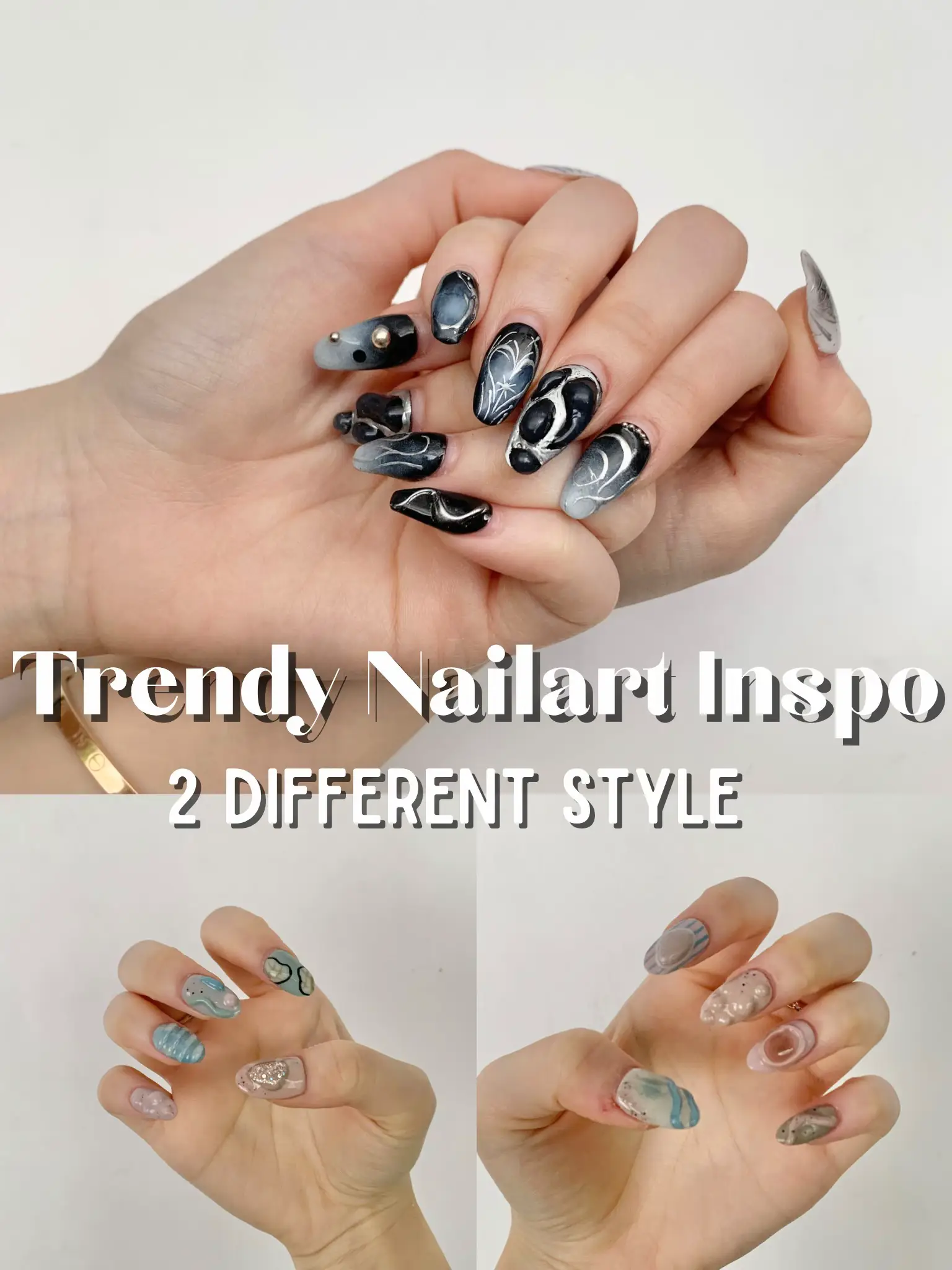 Trendy Nailart Inspo | Galeri diposting oleh Sheryl azalia | Lemon8