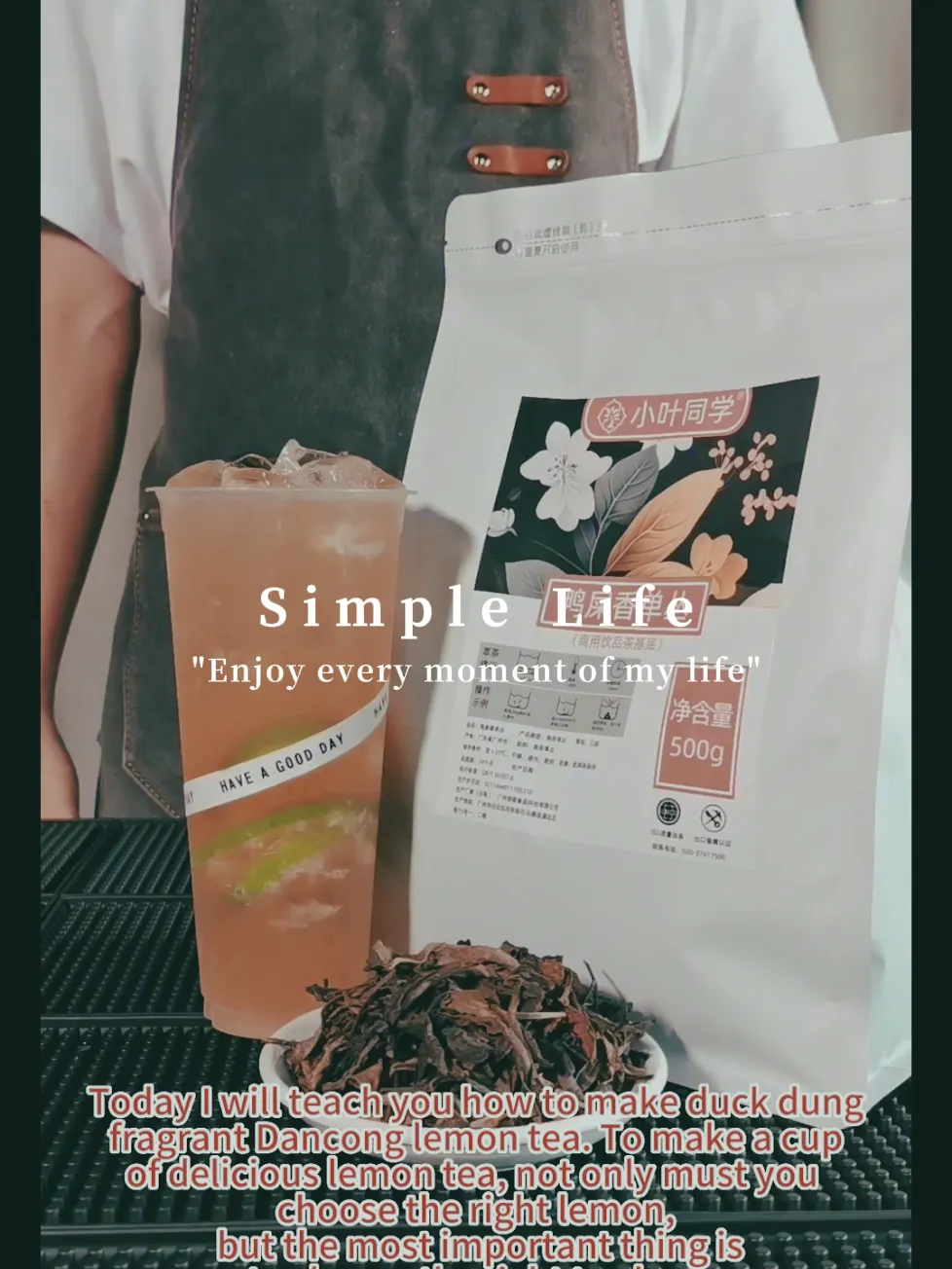 Indulge in duckshit oolong lemon iced tea🍋 | Video published by Runming Tea | Lemon8