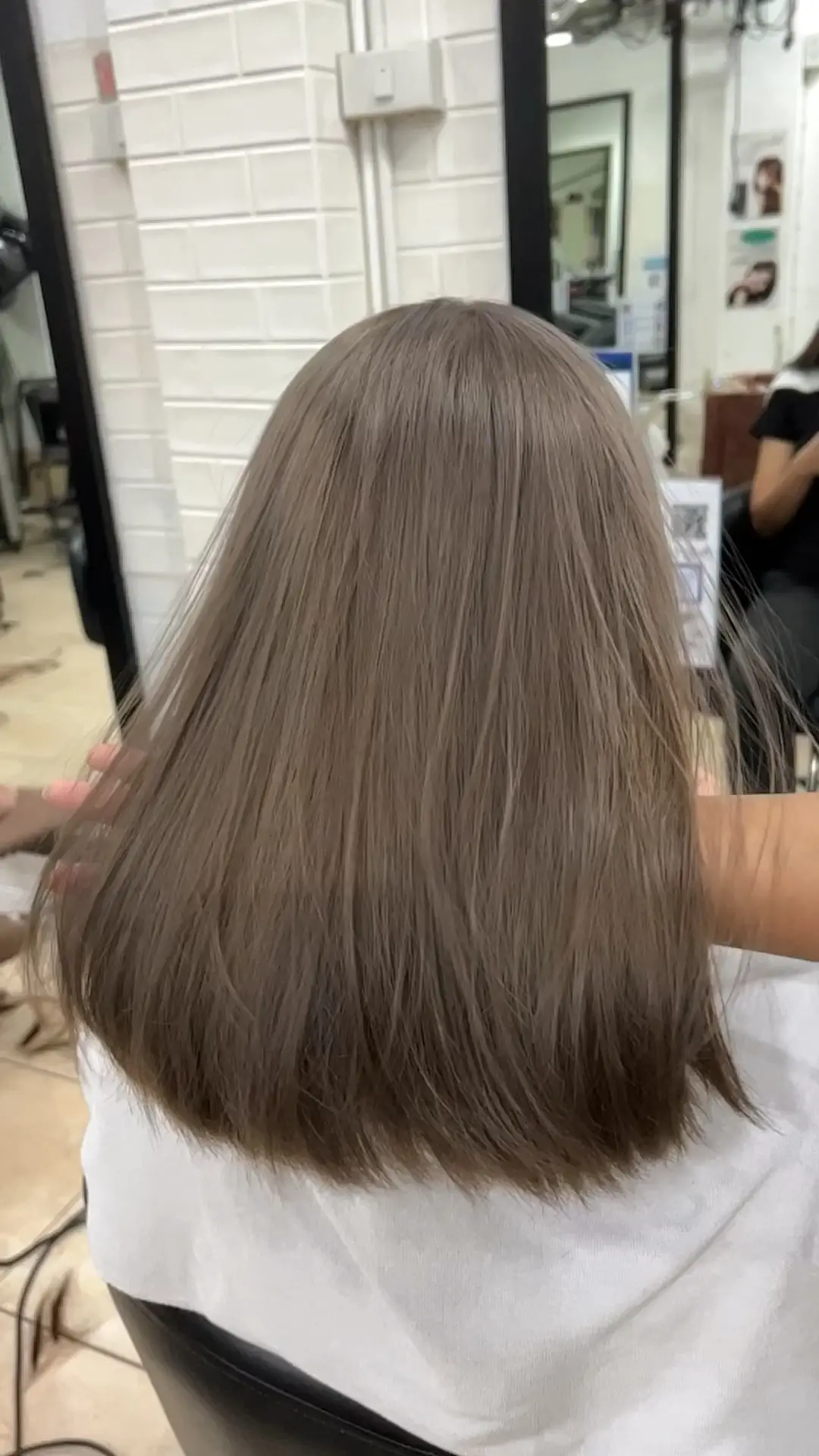 Brown hair color, milk tea | Video published by Pukki Hair cut | Lemon8