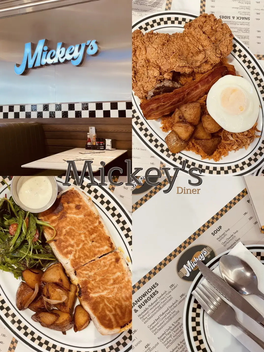 Mickey’s Diner BKK ข้าวผัดอเมริกันทีเด็ด! | แกลเลอรีที่โพสต์โดย 𝓜 | Lemon8