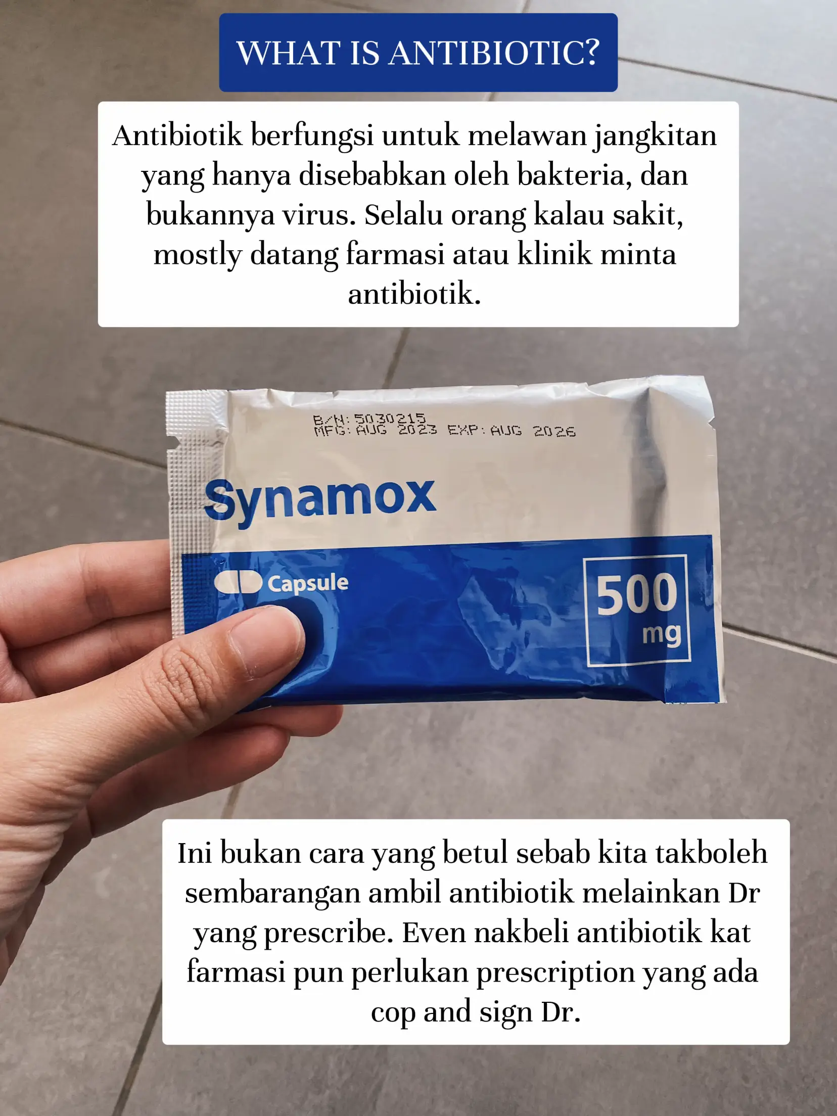 PERLUKE HABISKAN ANTIBIOTIK EVEN DAH SEMBUH? | Galeri disiarkan oleh ...