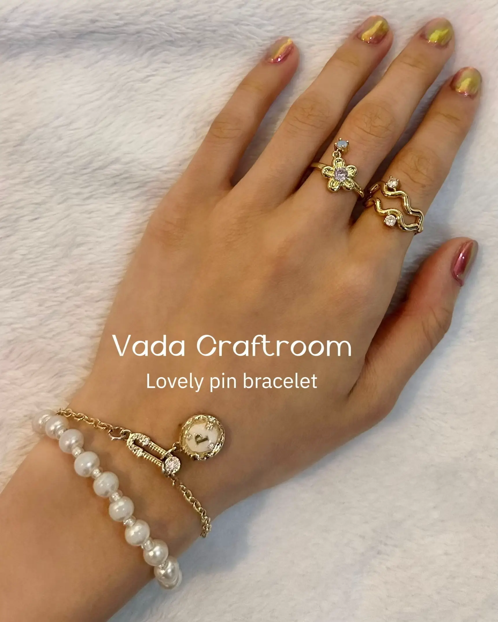 Vada Craftroom Lovely pin bracelet🤍 สร้อยข้อมือคู่ใจ | แกลเลอรีที่โพสต์ ...