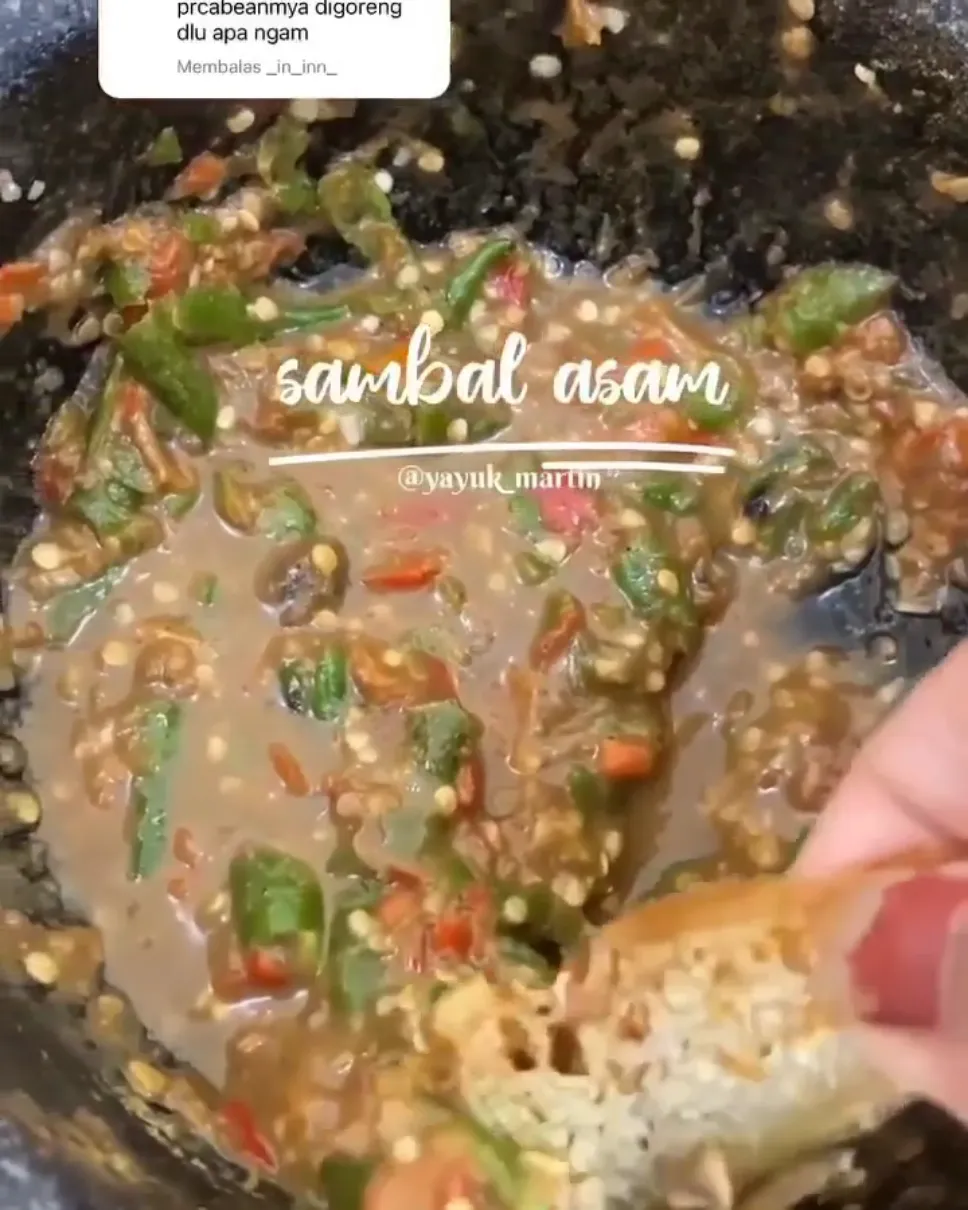Resep Bikin Sambal Asam Enak! | Video published by Resep Masakan | Lemon8