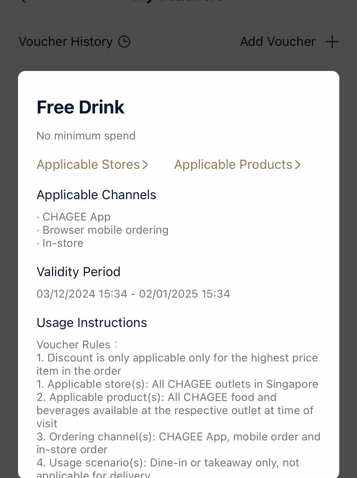 Free Chagee drink or dessert of ur choice 😍 | Gallery posted by Sg ...