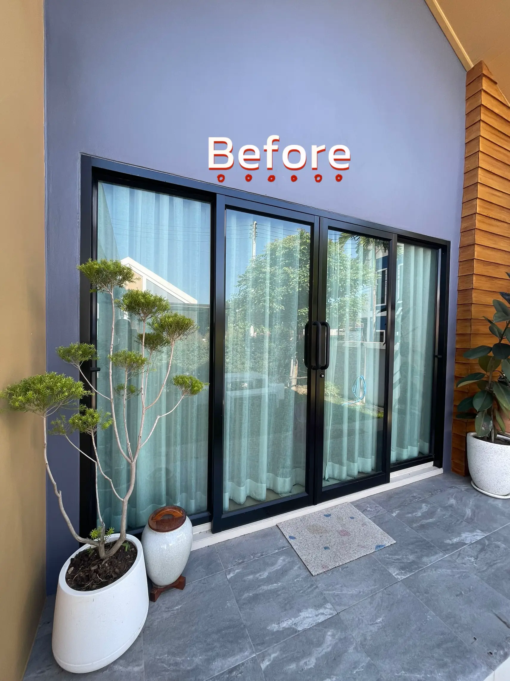 เปลี่ยนประตูให้มินิมอล ทำเองได้ง่ายๆ☺️☺️ | แกลเลอรีที่โพสต์โดย Kesinee Inprom | Lemon8