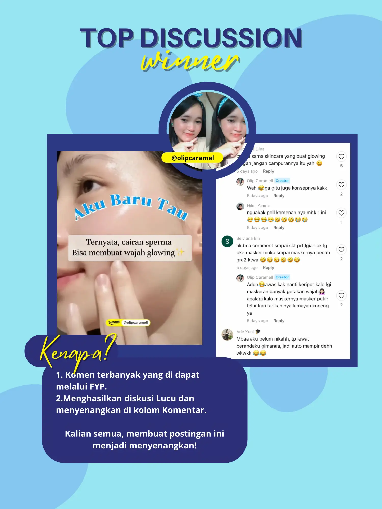 Trending Topic EP02: Winner Announcement 🥳 | Galeri diposting oleh Lemon8_ID | Lemon8