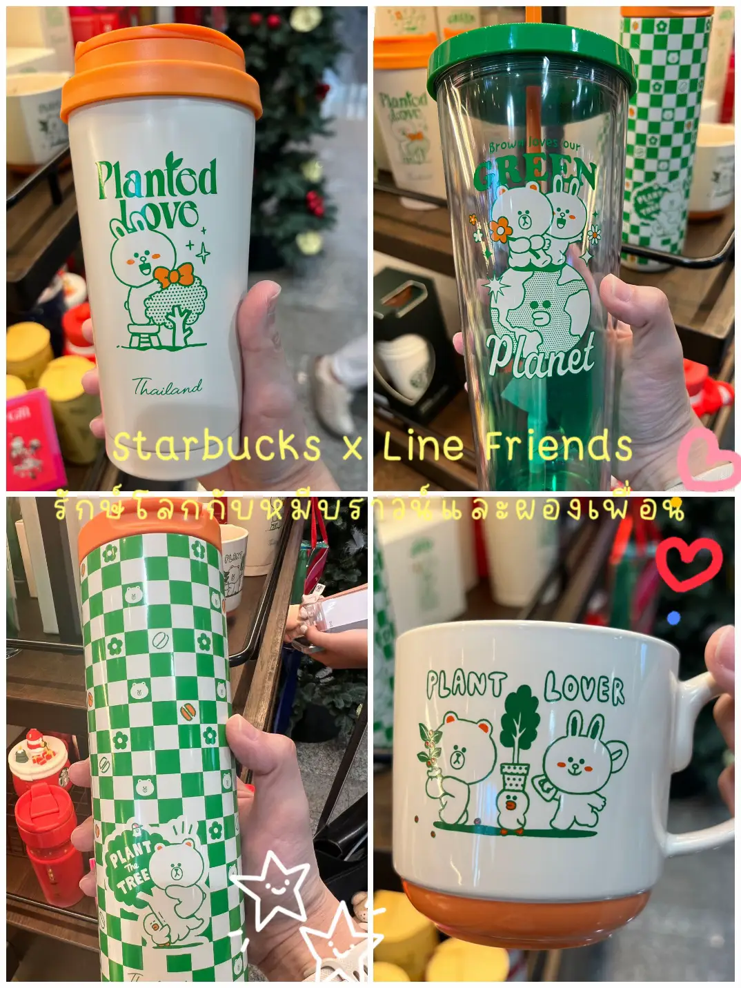ชอบกันมั้ย Starbucks x Line Friends ธีมรักษ์โลก | แกลเลอรีที่โพสต์โดย ...