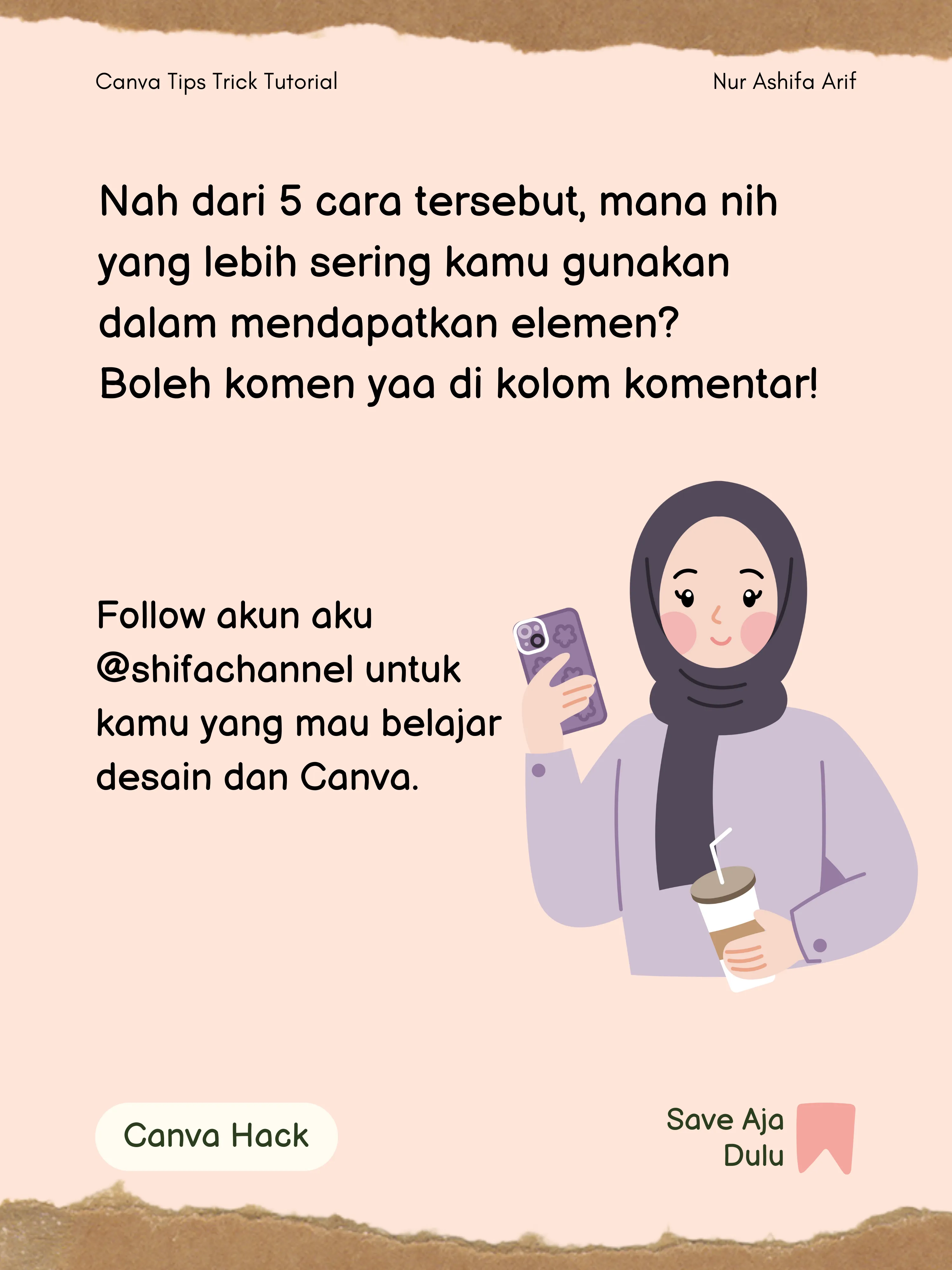 Canva Hacks : Cara cari elemen | Galeri diposting oleh Shifa Channel ...