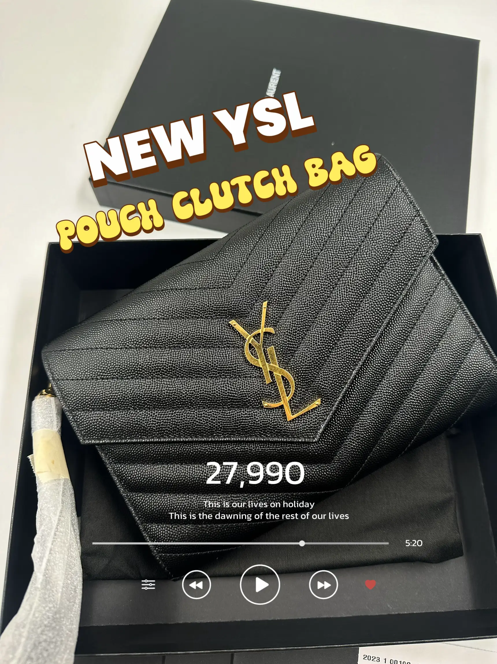 New Ysl pouch monogram clutch bag Y23 | แกลเลอรีที่โพสต์โดย Pichyshop_bn | Lemon8