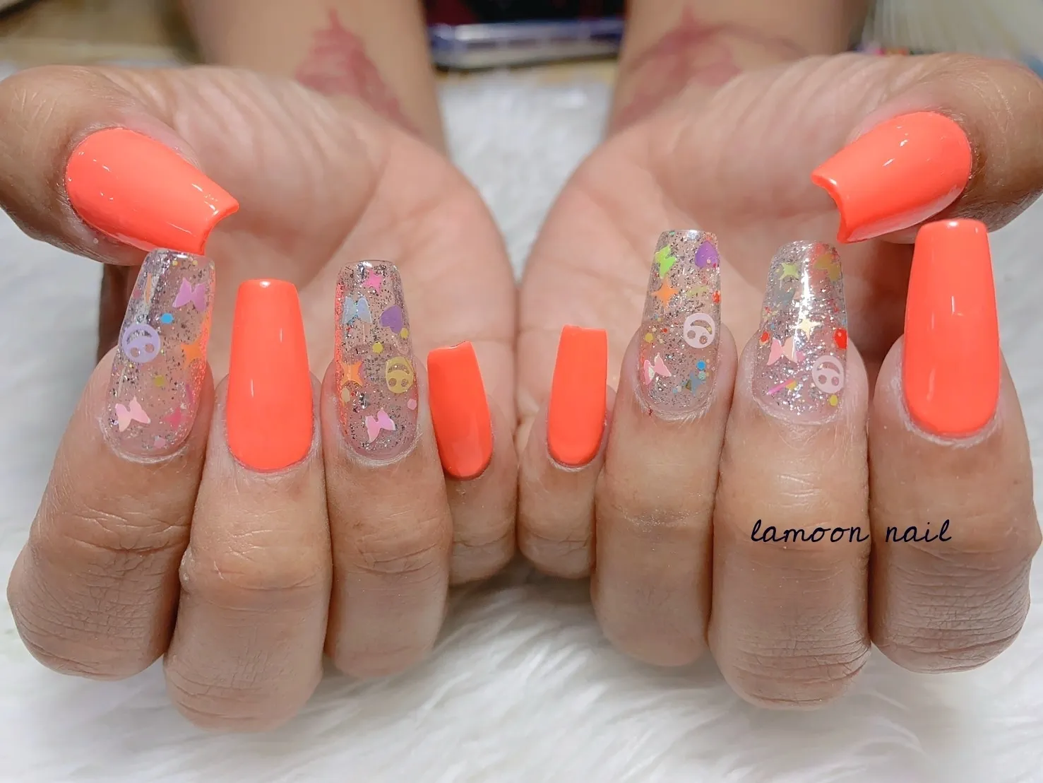 รักส้ม🧡 | แกลเลอรีที่โพสต์โดย lamoon nail | Lemon8