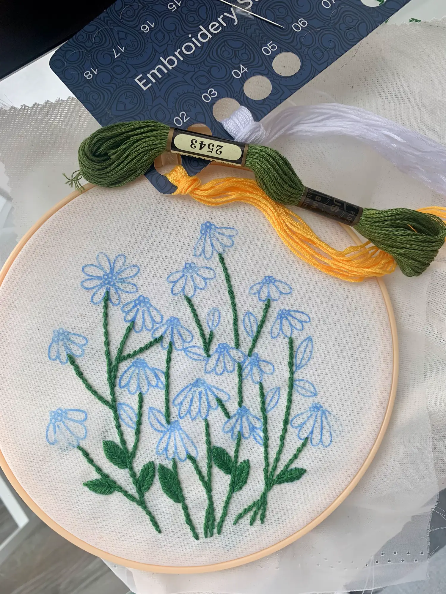 Embroidery Diary | Day 4 ปักใบไม้ต่อ 🌱💚 | แกลเลอรีที่โพสต์โดย IRIN KATE | Lemon8