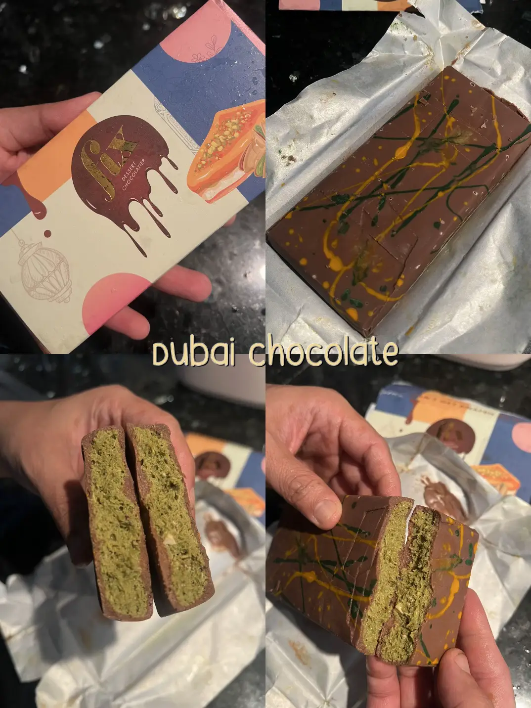 Have eaten! Dubai chocolate of tracks 🍫 | Gallery posted by pimm🥝 | Lemon8