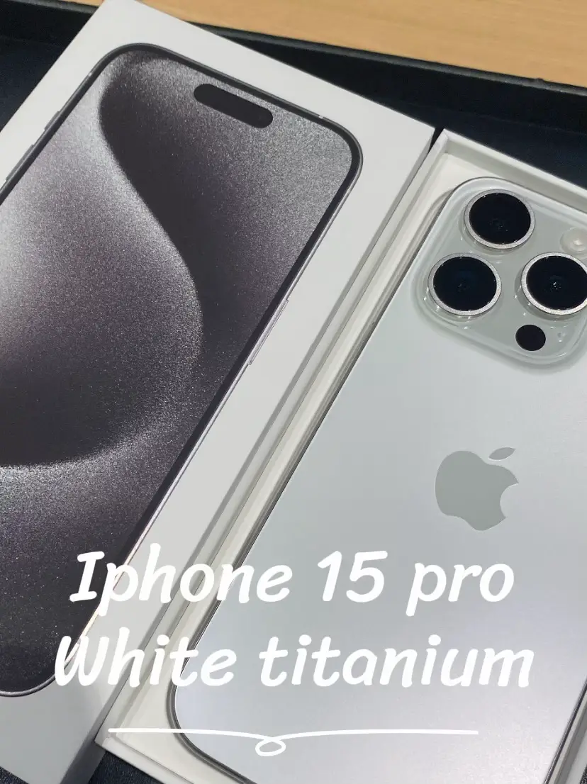 Iphone 15 proWhite titanium | แกลเลอรีที่โพสต์โดย Bammeeee | Lemon8